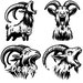 Screaming Goat SVG Clipart PNG, Goat Png Goat Screaming Clipart Goat ...