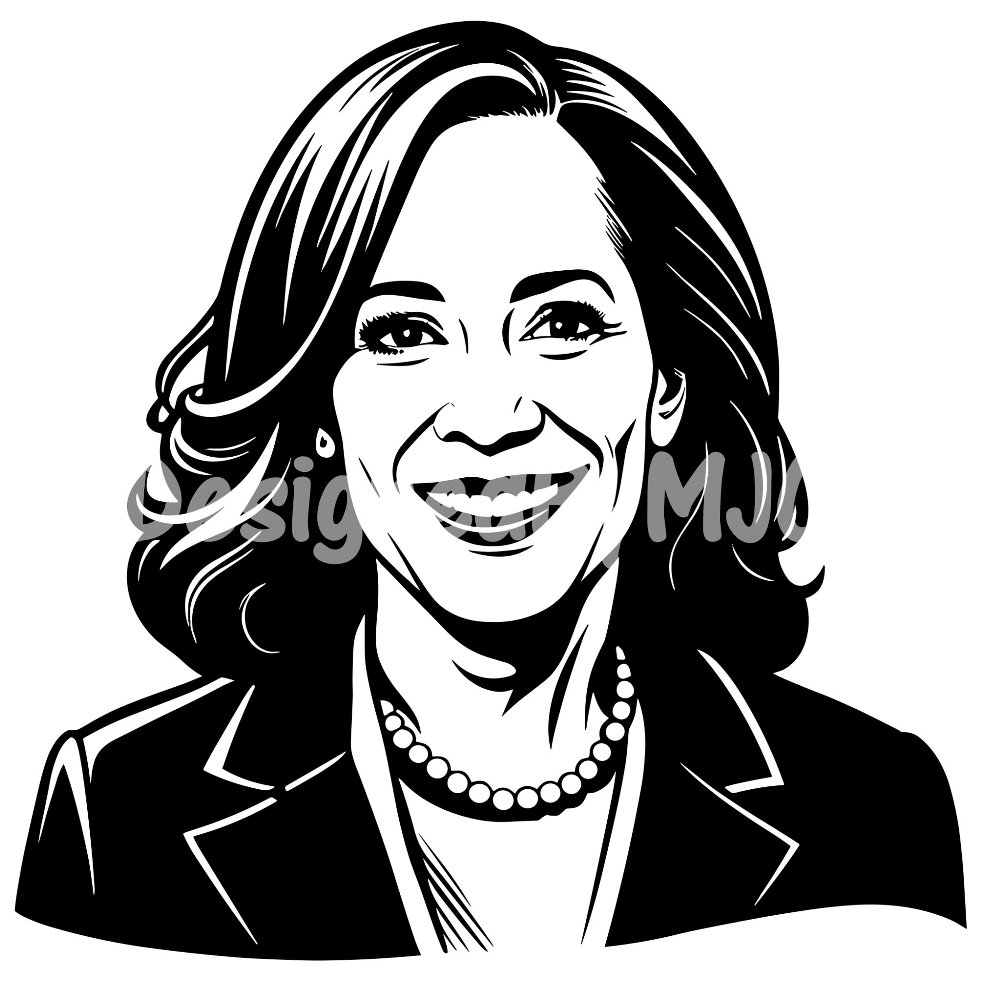Kamala Harris SVG PNG, Kamala Harris Vector, Kamala Harris Silhouette ...