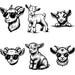 Baby Goat SVG Bundle, Goat PNG Goat Screaming Clipart Goat Vector ...