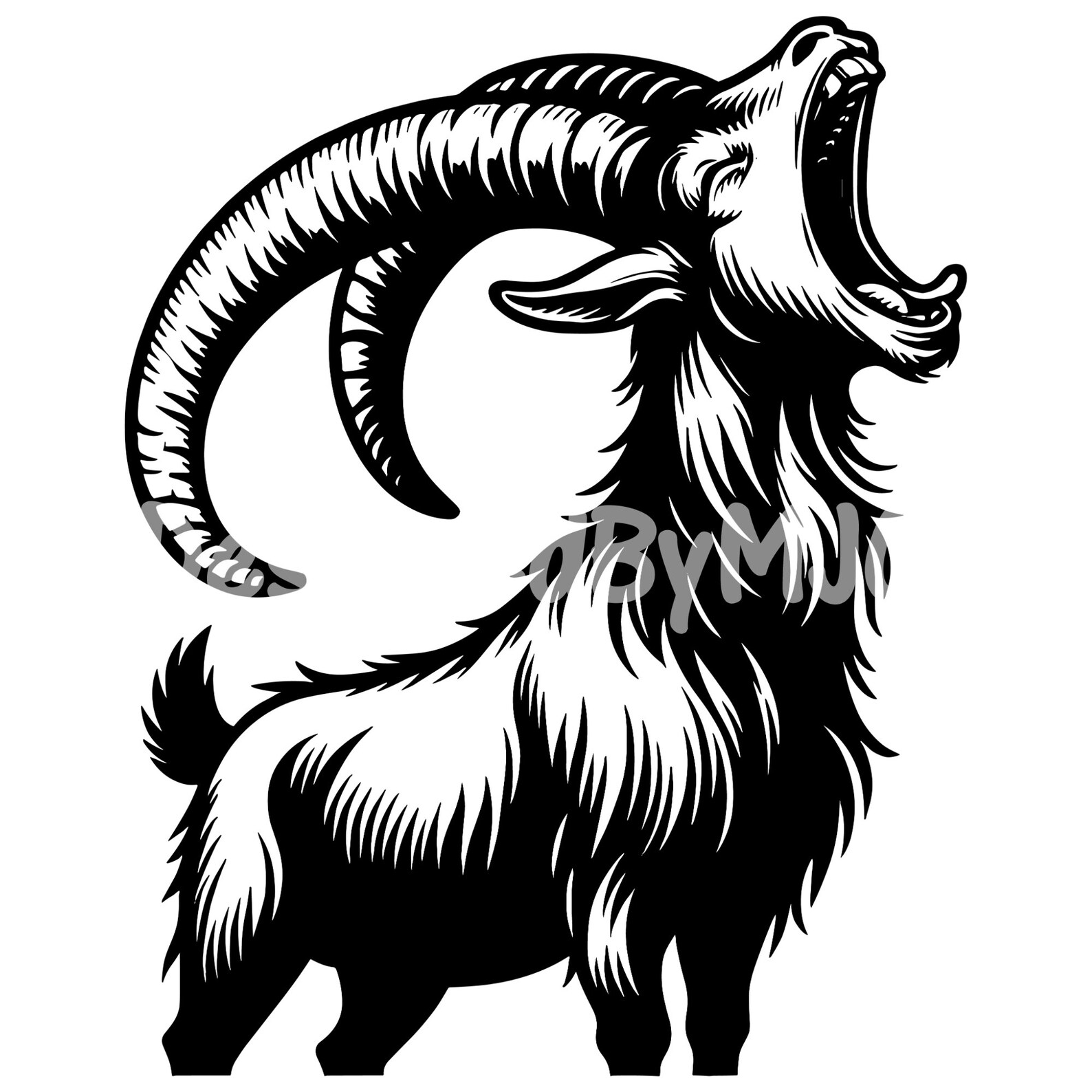 Screaming Goat SVG Clipart PNG, Goat Png Goat Screaming Clipart Goat ...