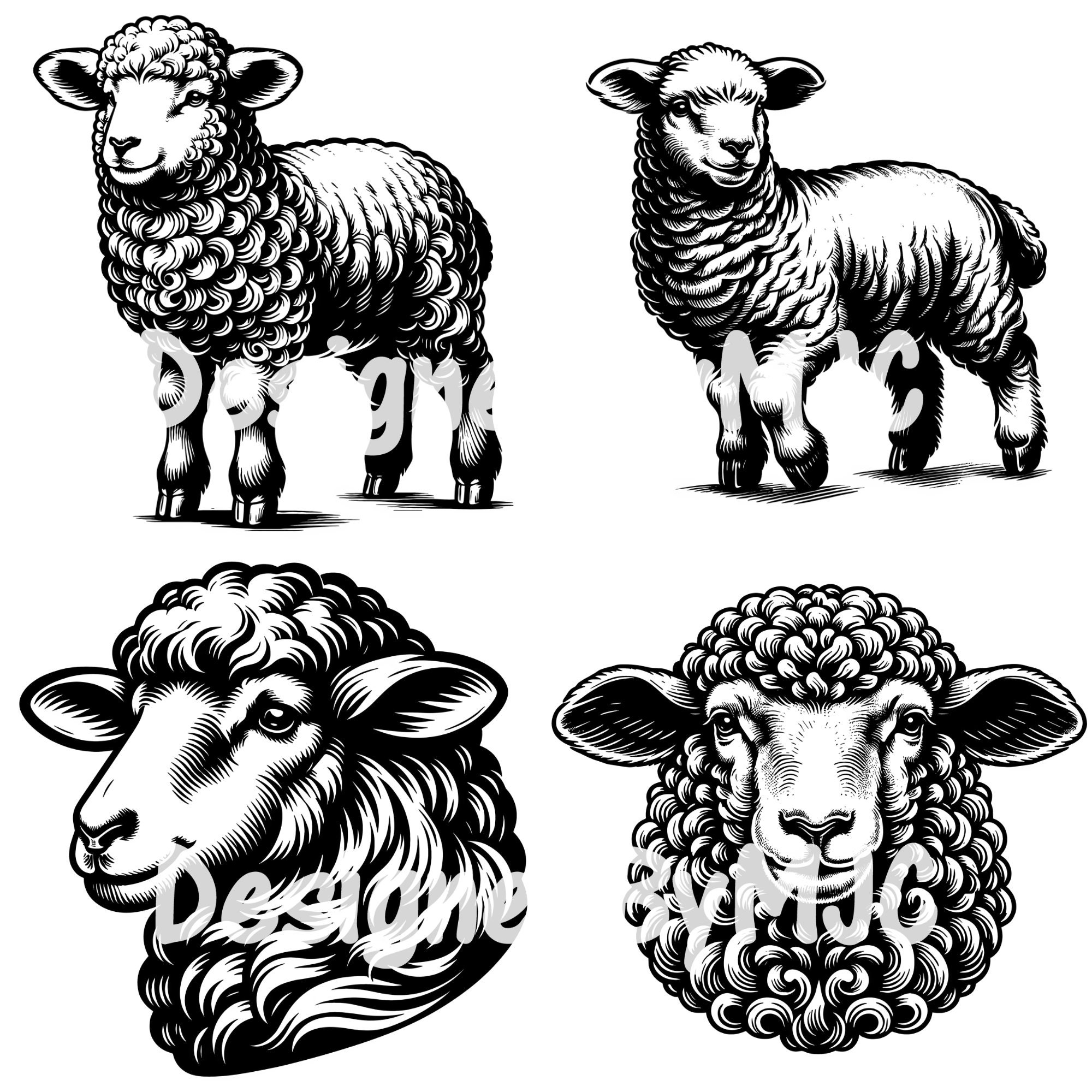 Lamb SVG Bundle & PNG Files, Lamb Png, Lamb Clipart, Lamb Vector, Lamb ...