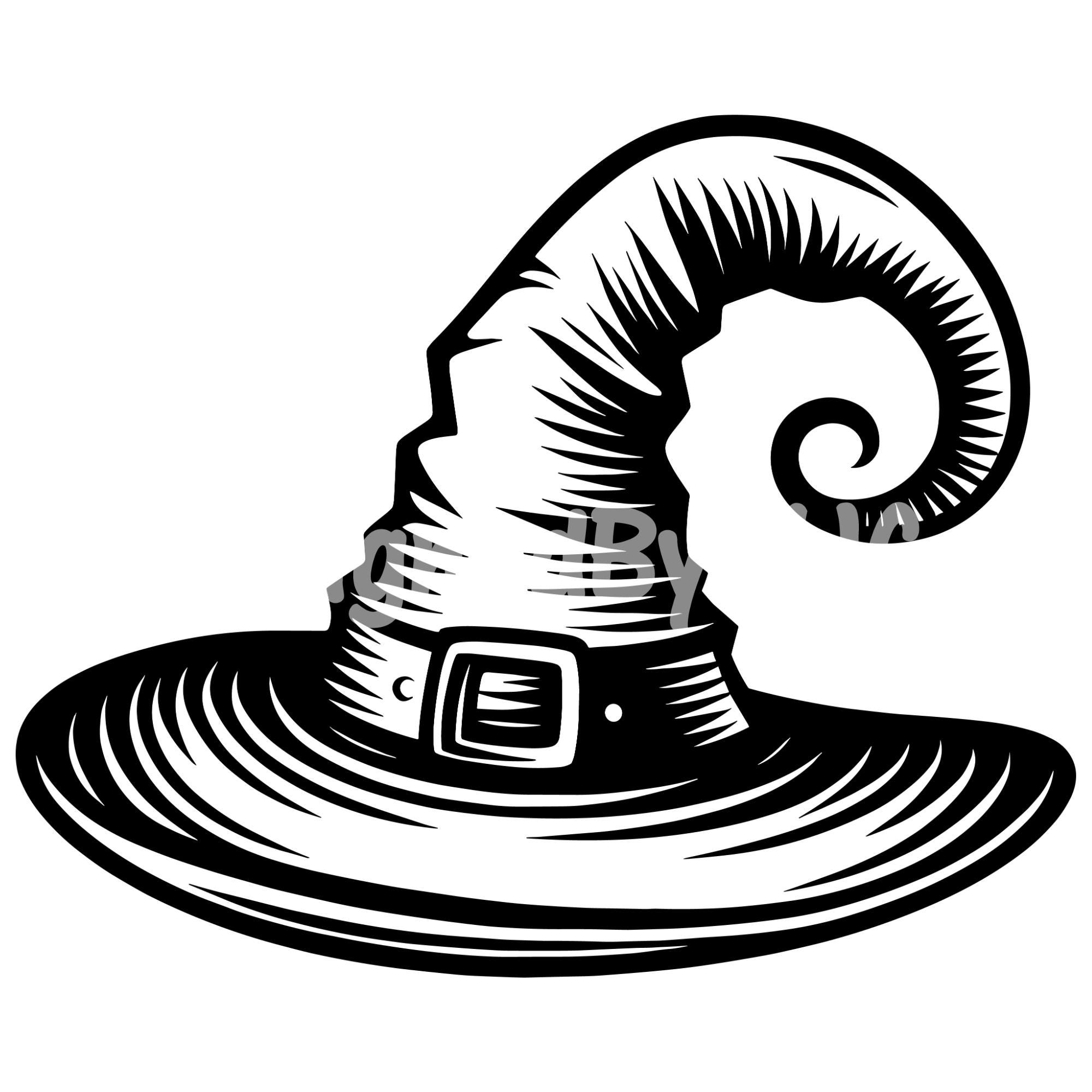 Witch Hat SVG PNG Bundle, Halloween Hat Svg, Trendy Halloween Svg ...