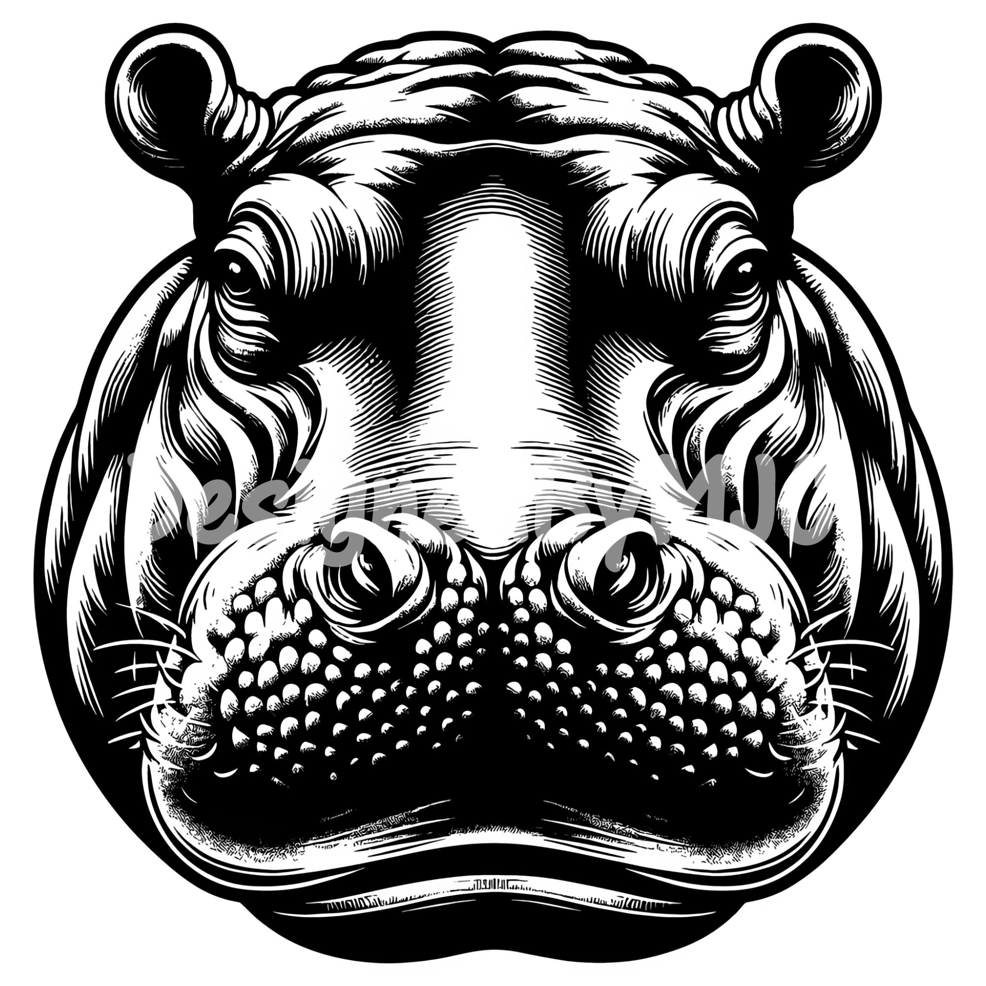 Hippo SVG Bundle & PNG Files, Hippopotamus Svg, Hippopotamus Clipart ...