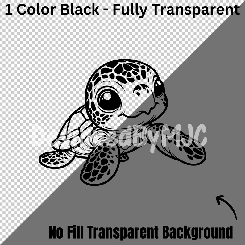 Sea Turtle SVG PNG Files, Cute Sea Turtle Svg, Baby Turtle Svg, Ocean ...