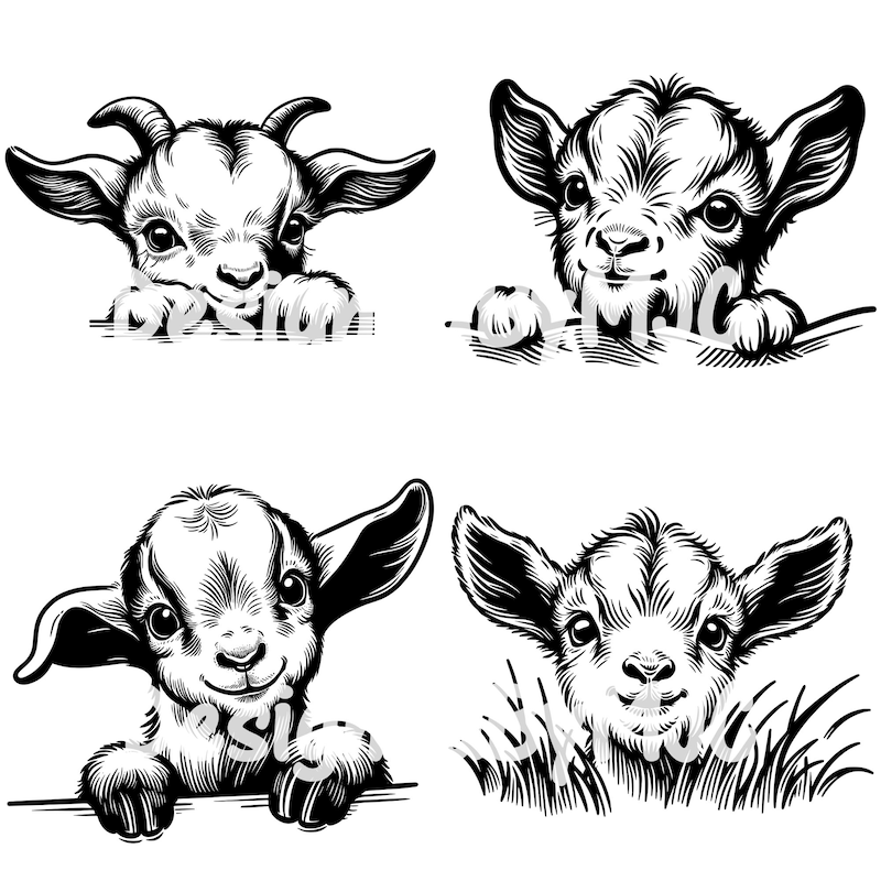 Cute Goat Stickers - Etsy