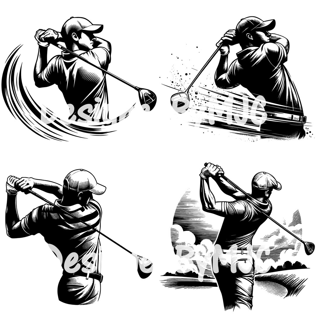 Golf SVG Bundle & PNG Files, Golfing Svg Vector, Golfer Svg, Golf Ball ...