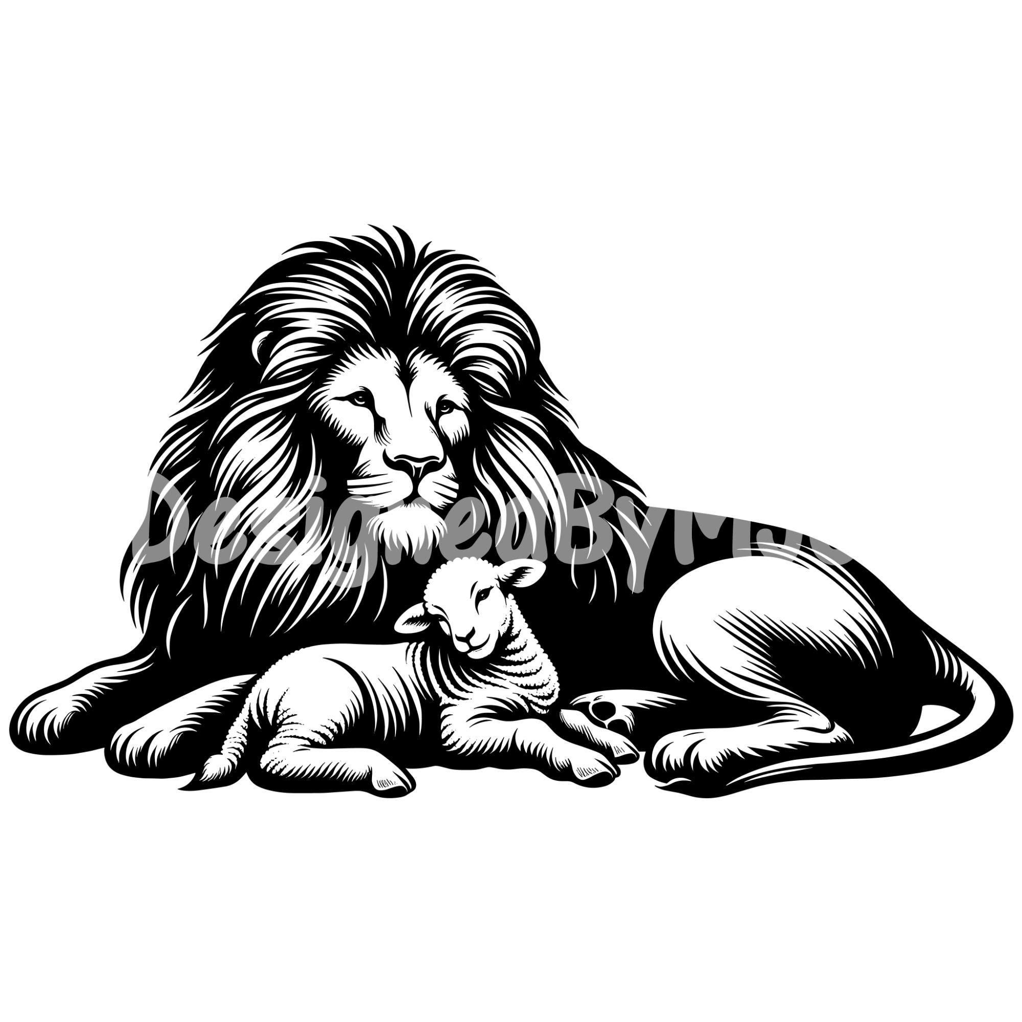 Lion And Lamb Clip Art