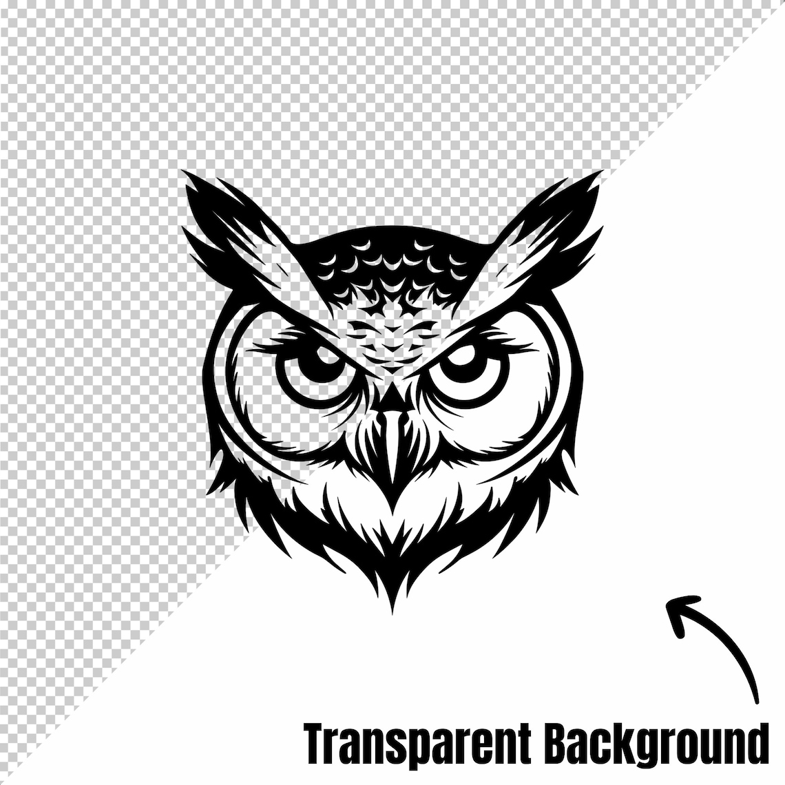 Owl SVG Clipart, SVG & PNG Files, Owl Flowers Graphics, Digital Clip ...