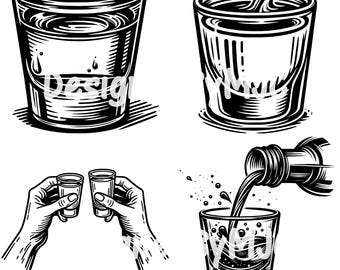 Shot Glass Svg Cool Shot Glass Png Shot Glass Clipart Cheers Shot Glass ...