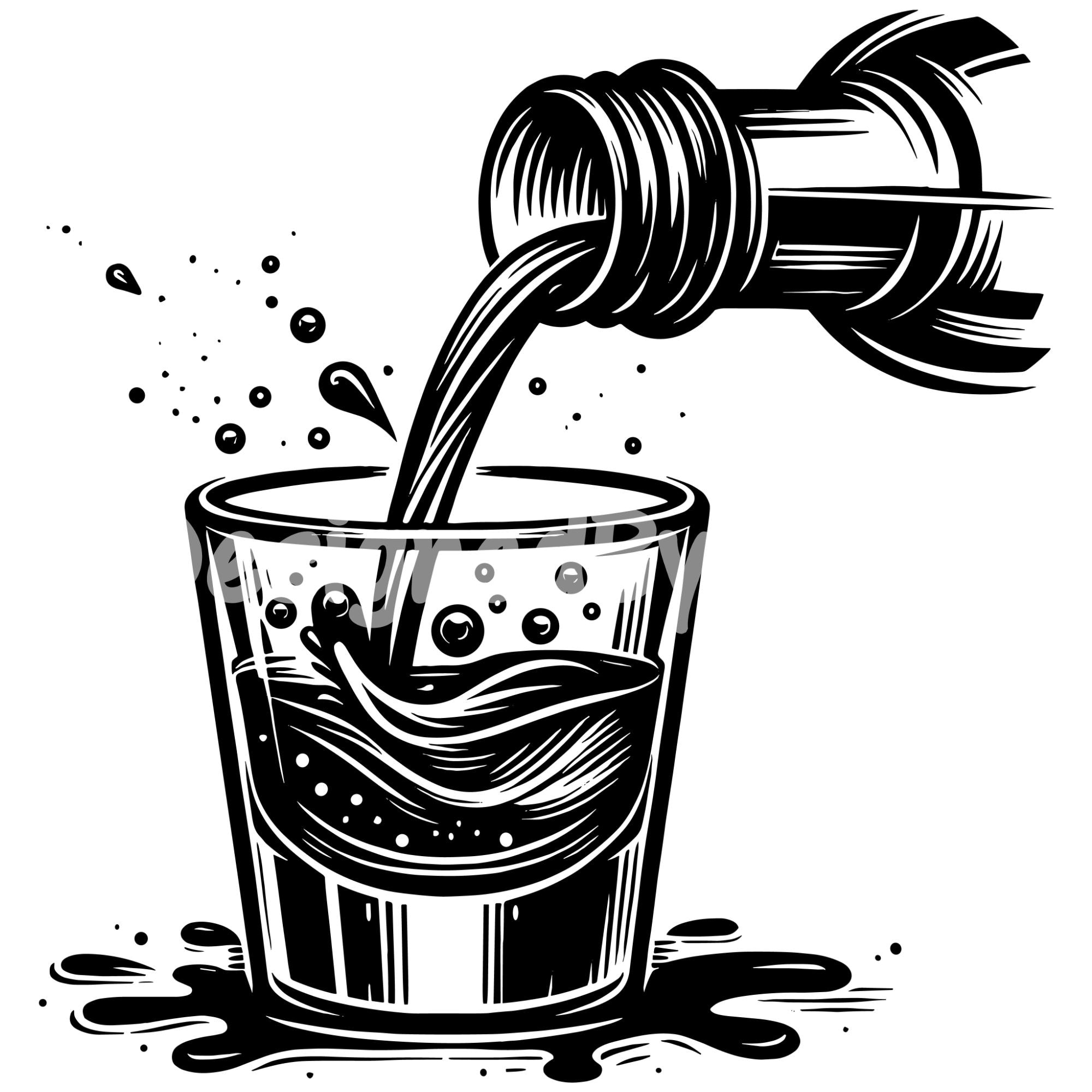 Shot Glass SVG Cool Shot Glass PNG Shot Glass Clipart Cheers Shot Glass ...