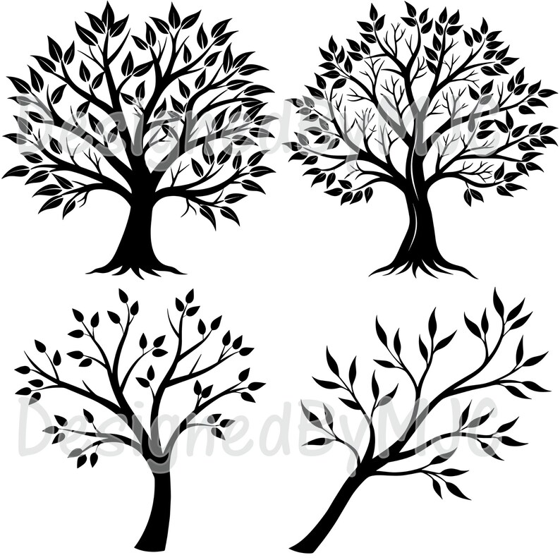 Tree Branch SVG Clipart & PNG Files, Branch PNG Graphics, Digital Clip ...