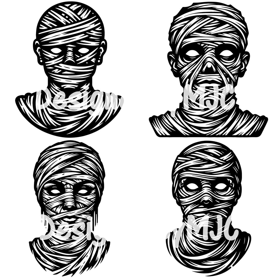 Mummy SVG , Skull Mummy SVG , Mummy Head Svg , Halloween Mummy Svg ...