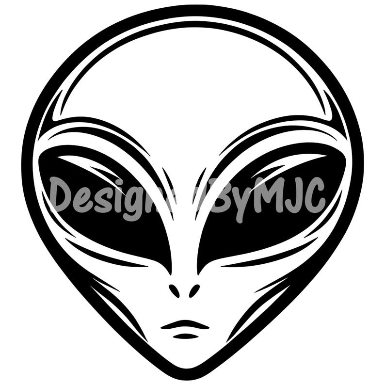 Alien SVG, Alien Head SVG, Ufo Svg, Alien Silhouette, Ufo Png, Alien ...