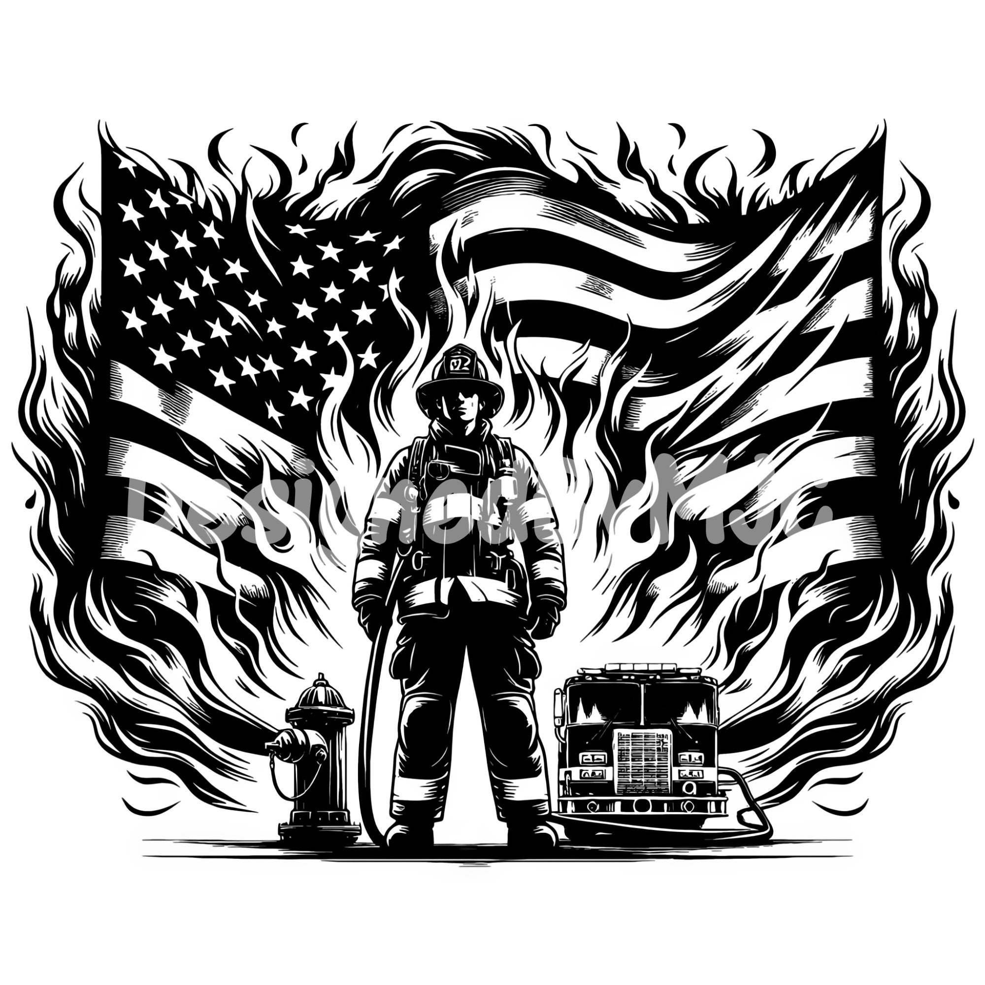 Firefighter SVG Bundle & PNG Files, Firefighter SVG Bundle, Firefighter ...