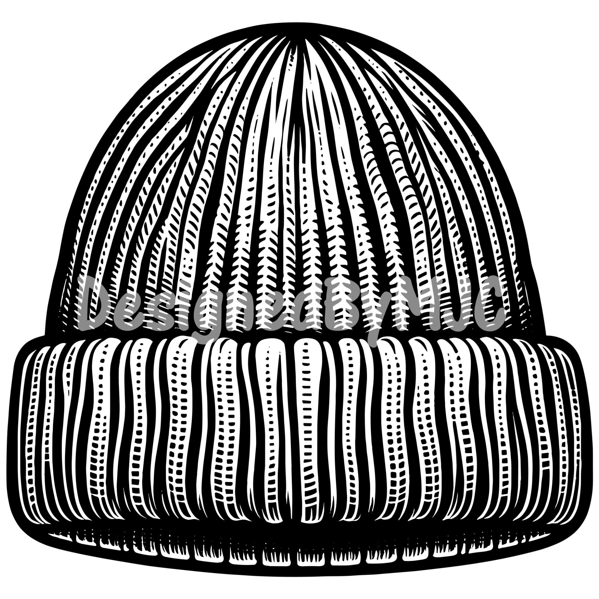 Winter Beanie SVG Bundle, Cold Season Warm Hat SVG Pack, Winter Hats ...