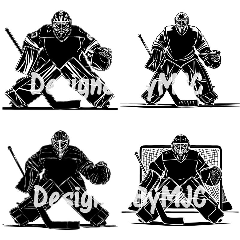 Hockey Goalie Svg - Etsy
