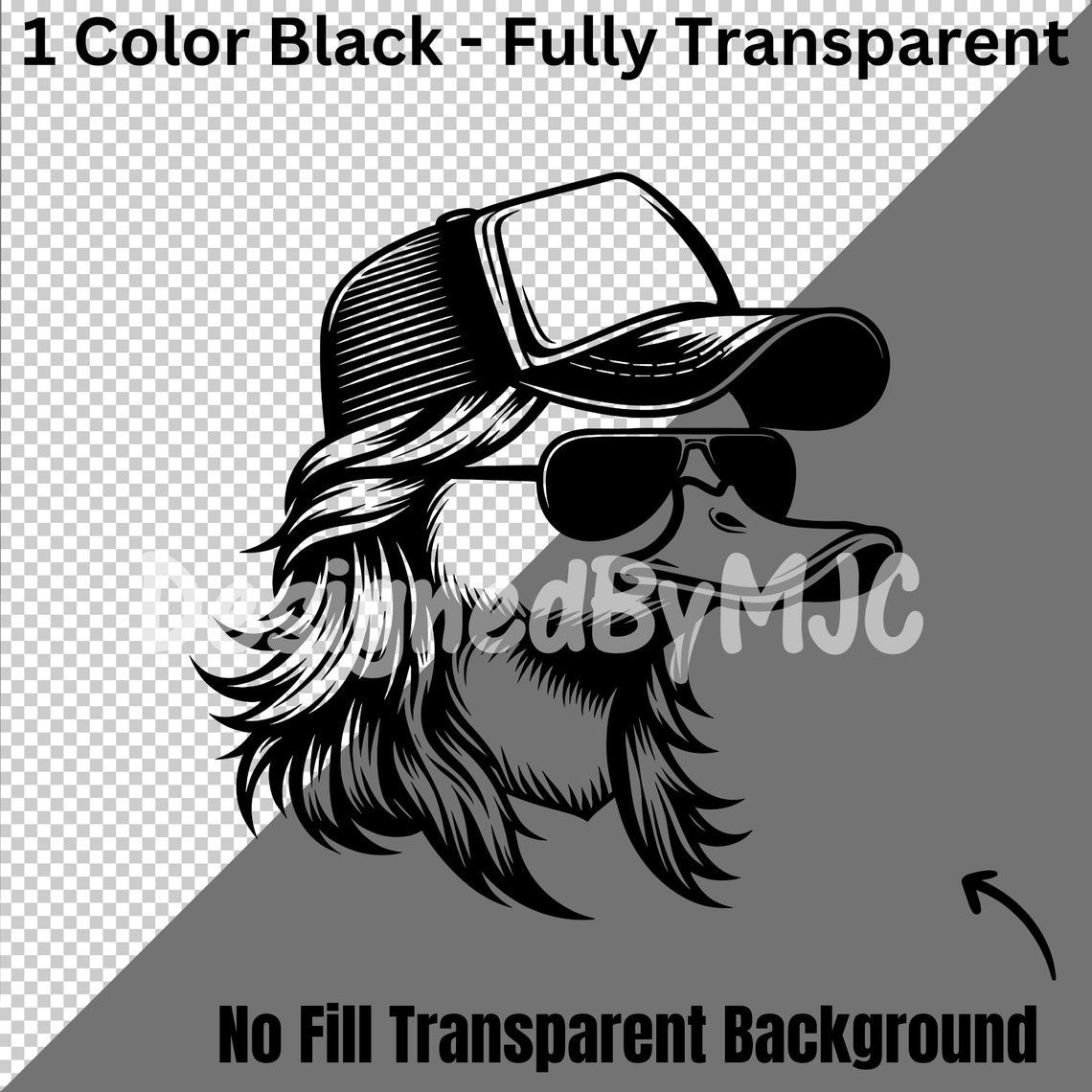 Mallard Duck Mullet Trucker Hat SVG PNG Files, Duck Svg, Mallard Duck ...