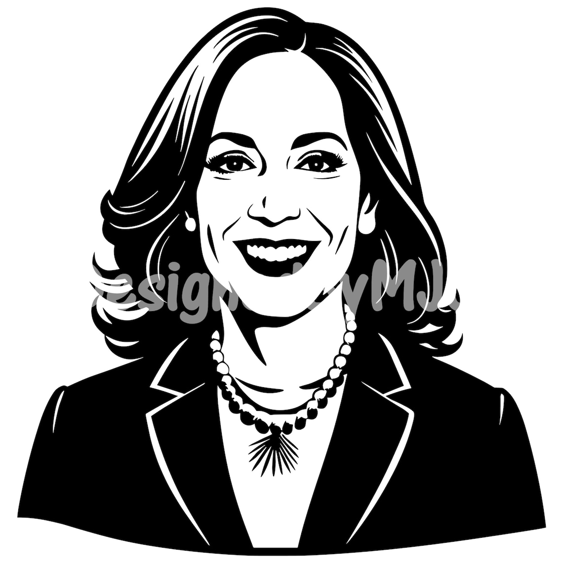 Kamala Harris SVG PNG, Kamala Harris Vector, Kamala Harris Silhouette ...