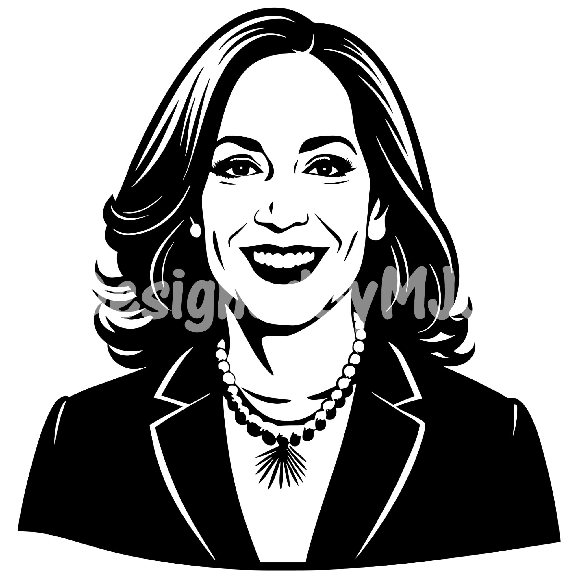 Kamala Harris SVG PNG, Kamala Harris Vector, Kamala Harris Silhouette ...