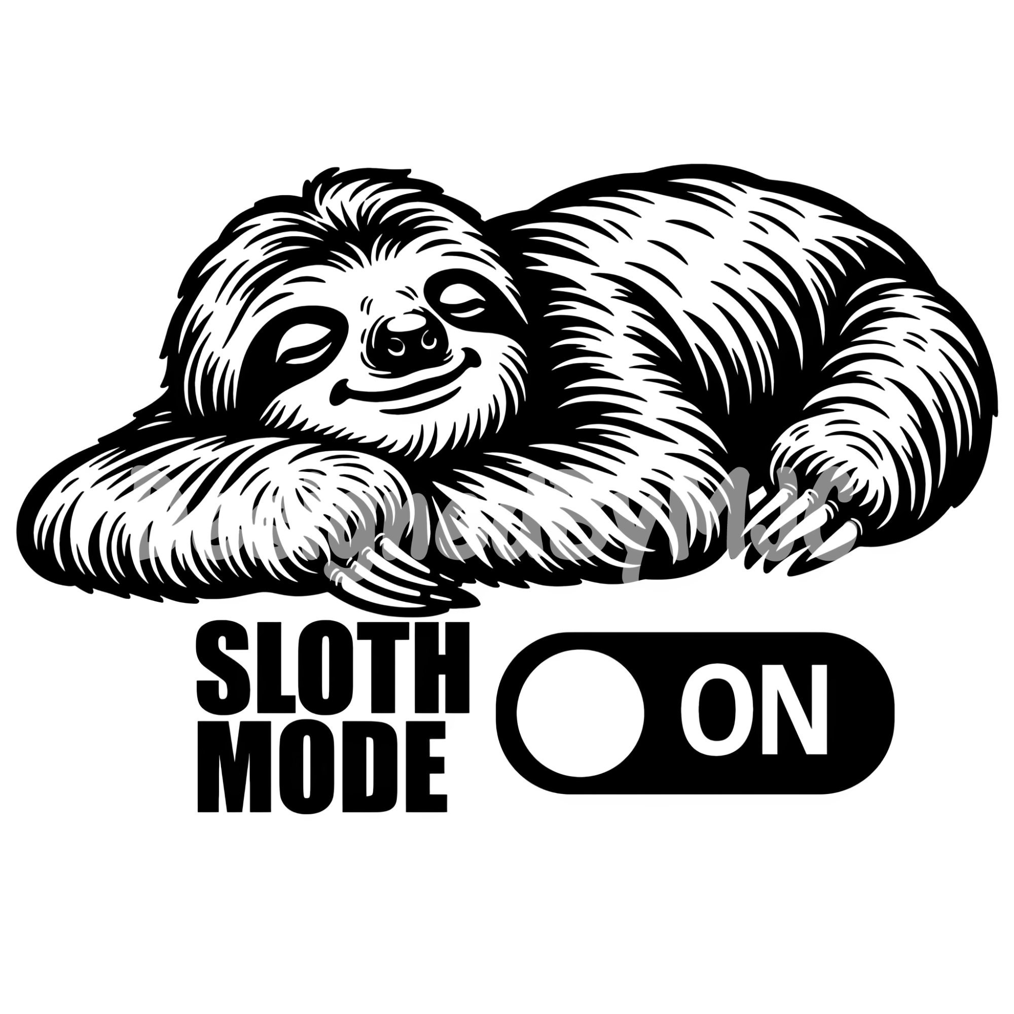 Sloth Mode on SVG PNG, Funny Sloth Svg Png, Sleeping Sloth, Sloth ...