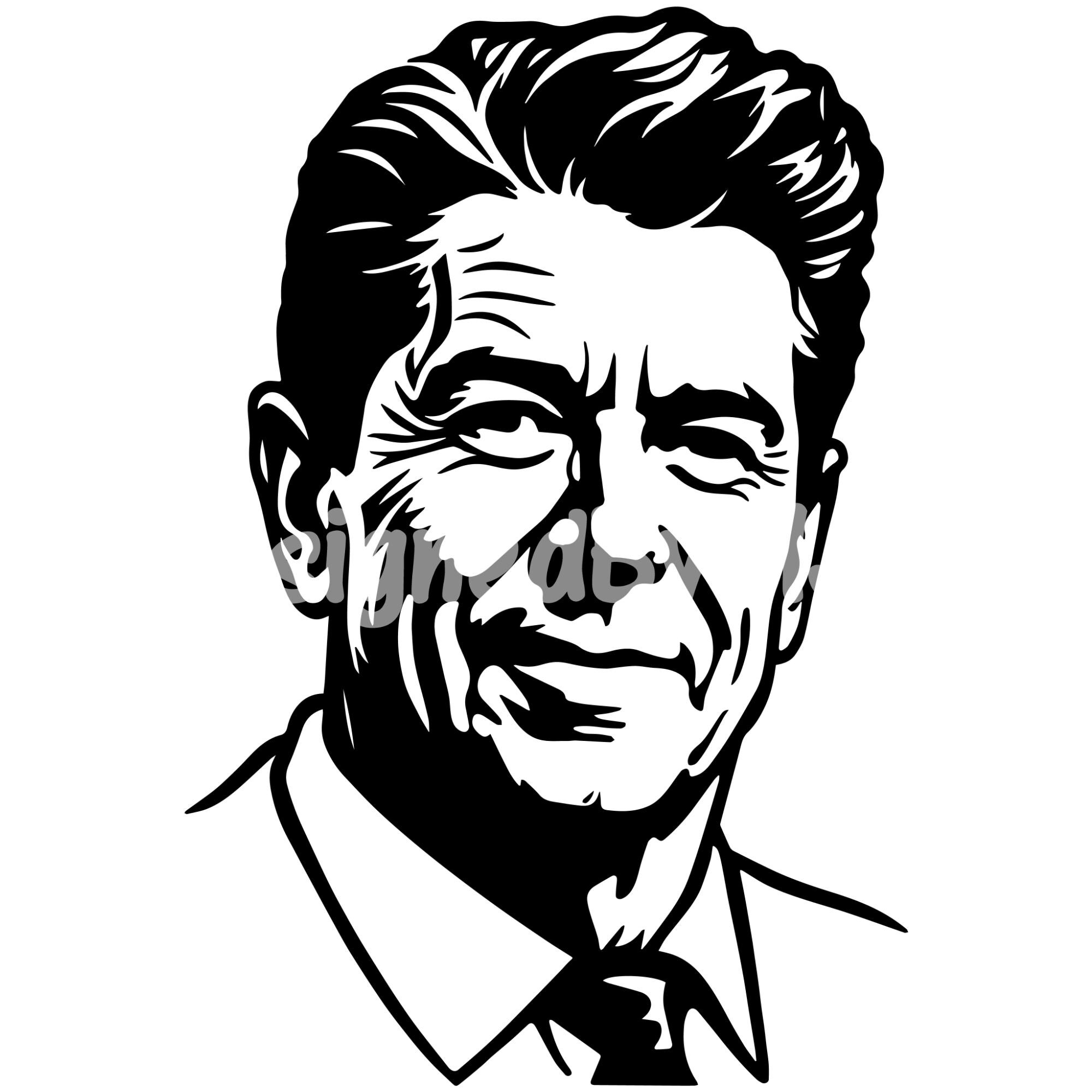Ronald Reagan SVG PNG, American Pride, Patriotic Svg, President Svg ...