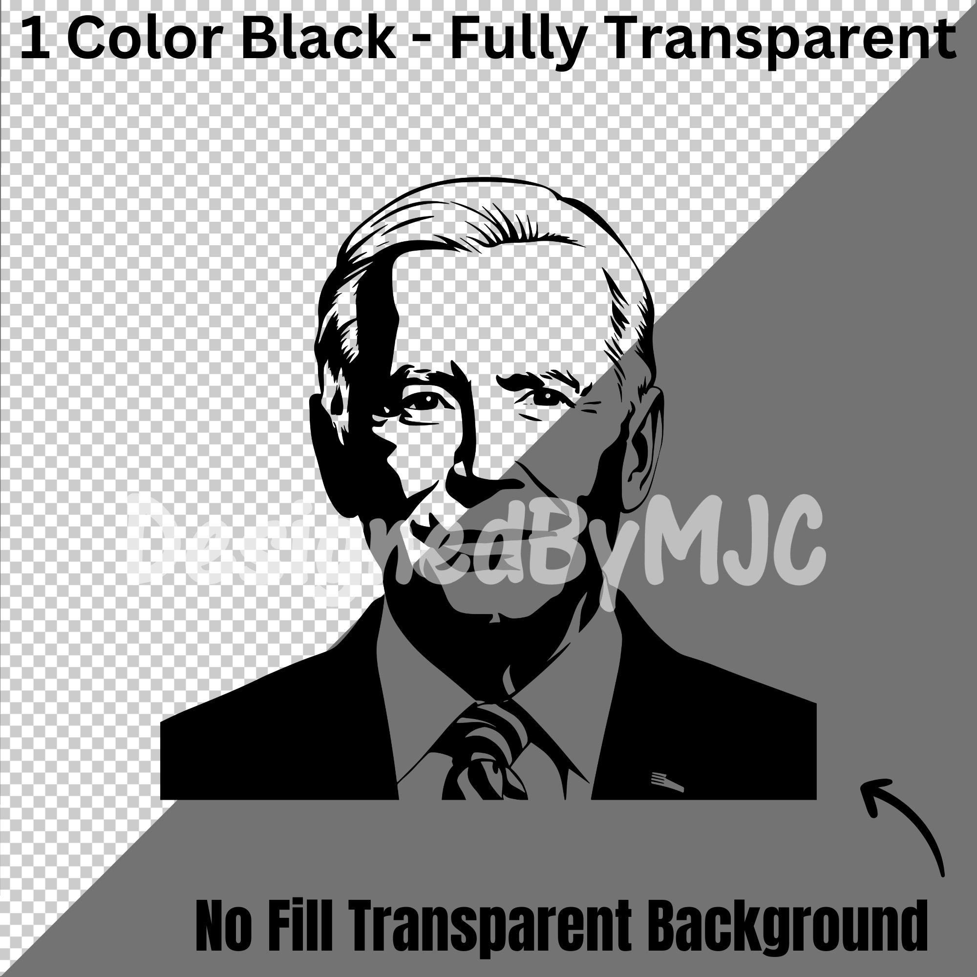 Joe Biden SVG PNG Files, Joe Biden Vector, Joe Biden Silhouette ...