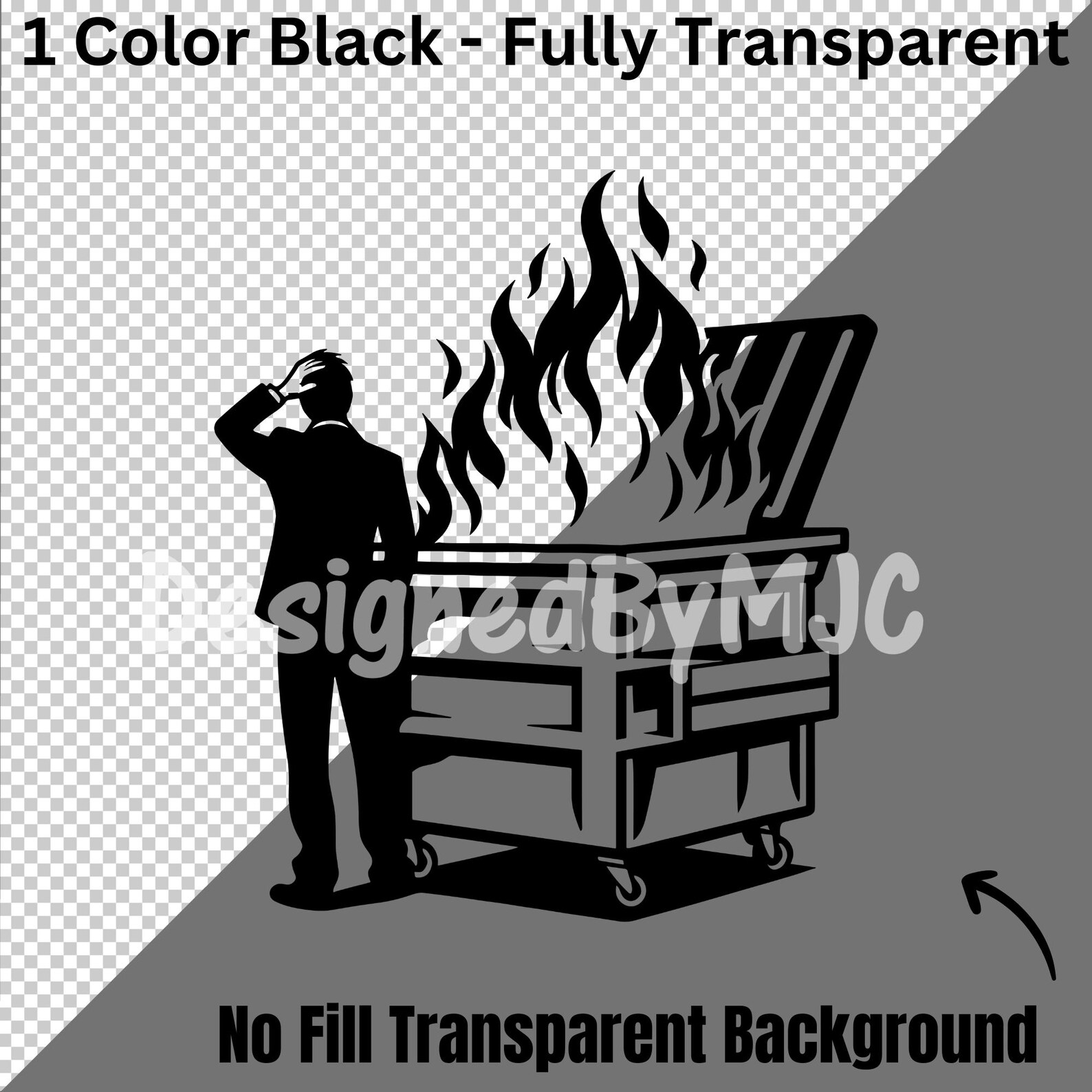 Dumpster Fire SVG Bundle, Garbage SVG, Trash Can Clipart, I'm Fine ...