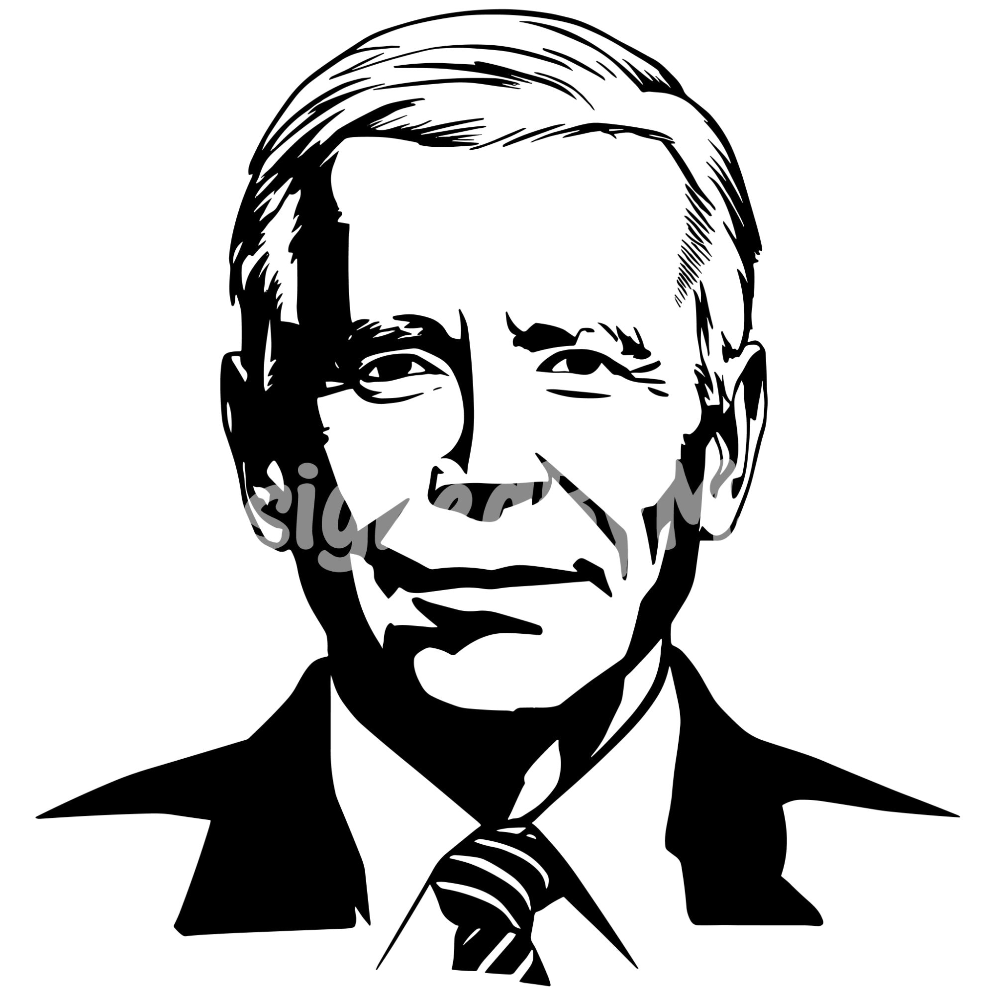 Joe Biden SVG PNG Files, Joe Biden Vector, Joe Biden Silhouette ...
