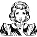 Retro Housewife Shush SVG PNG, Trendy Vintage Women, 1950s Atomic ...