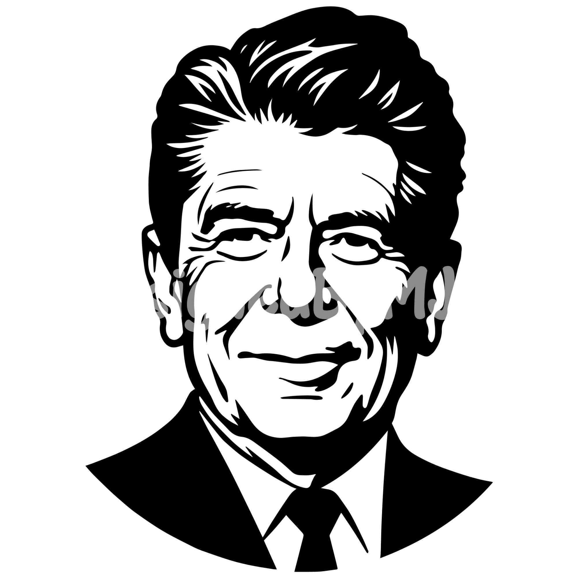 Ronald Reagan SVG PNG, American Pride, Patriotic Svg, President Svg ...