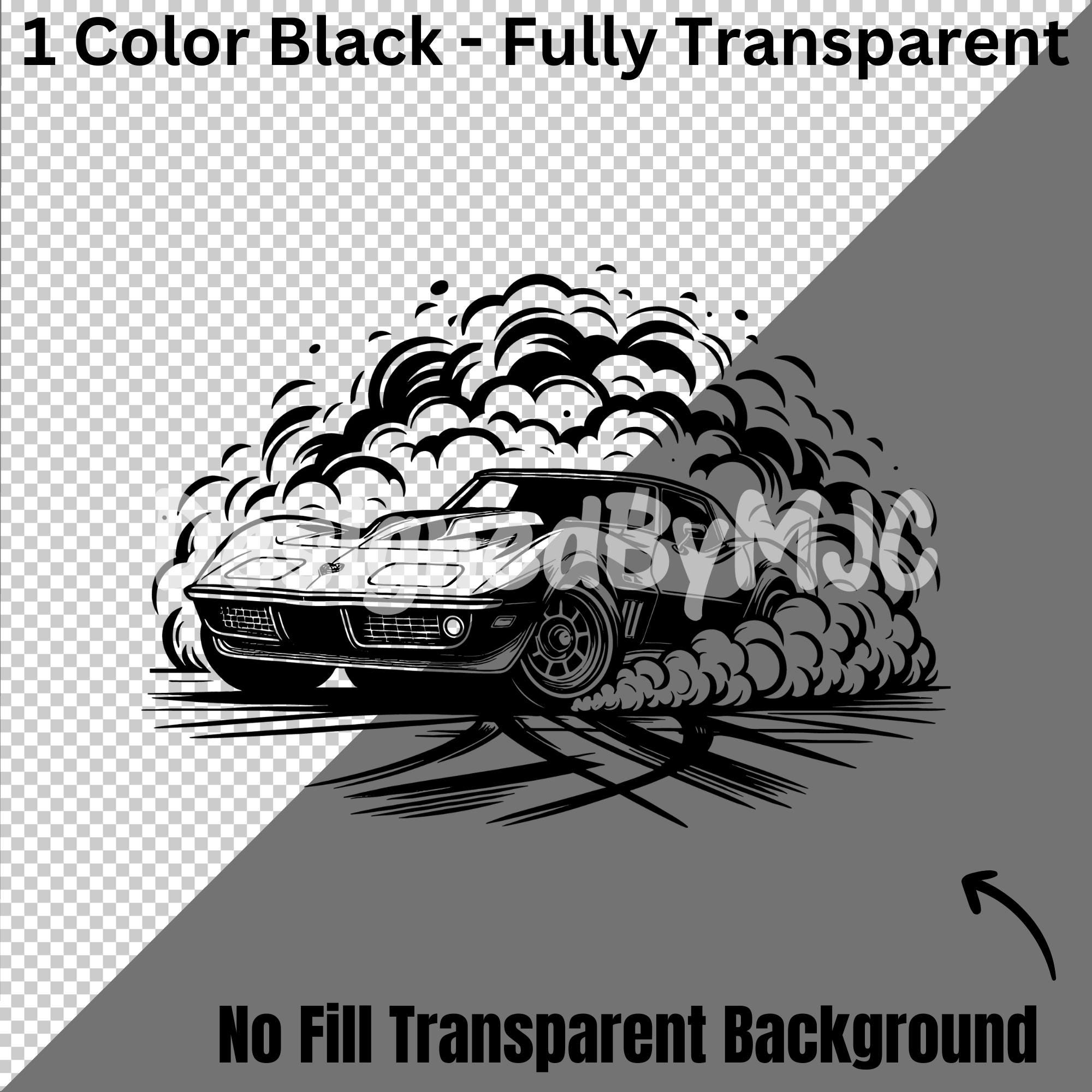 Muscle Car Burnout SVG Bundle, Muscle Car Svg, Car Burnout Svg, Muscle ...