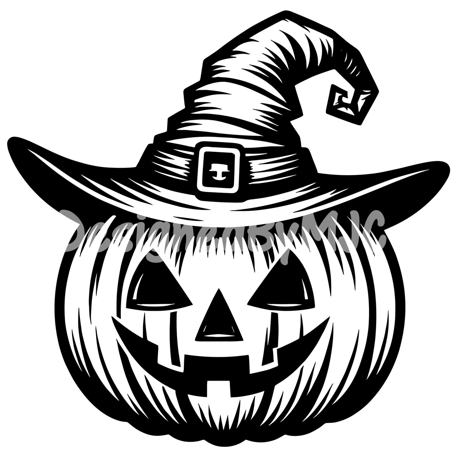 Pumpkin Witch Hat SVG, Pumpkin SVG File, Jack O Lantern Svg, Halloween ...
