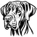 Great Dane Dog SVG Bundle, Great Dane Clipart for Cricut, Silhouette ...