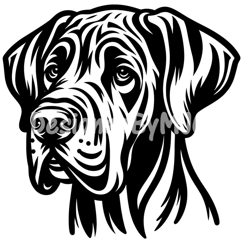 Great Dane Dog SVG Bundle, Great Dane Clipart for Cricut, Silhouette ...
