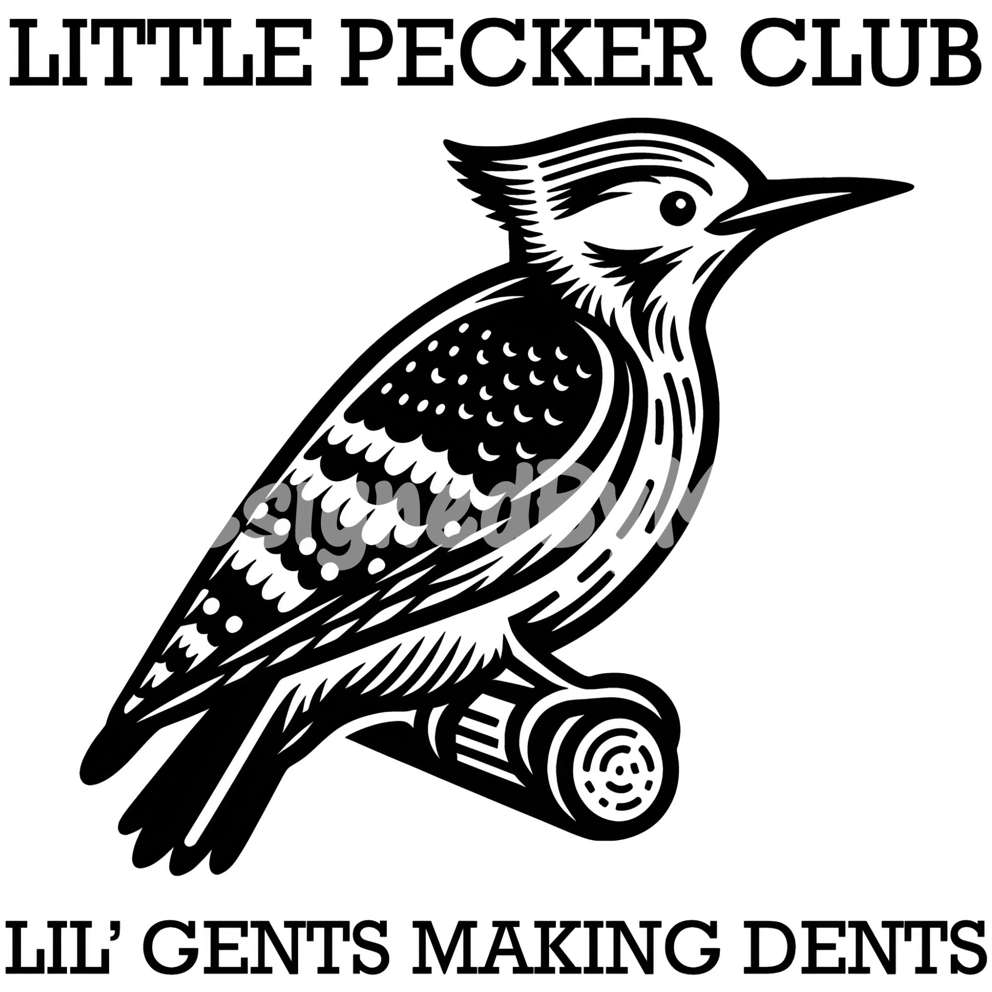 Little Pecker Club SVG PNG, Sublimation Design, Funny Woodpecker Meme ...