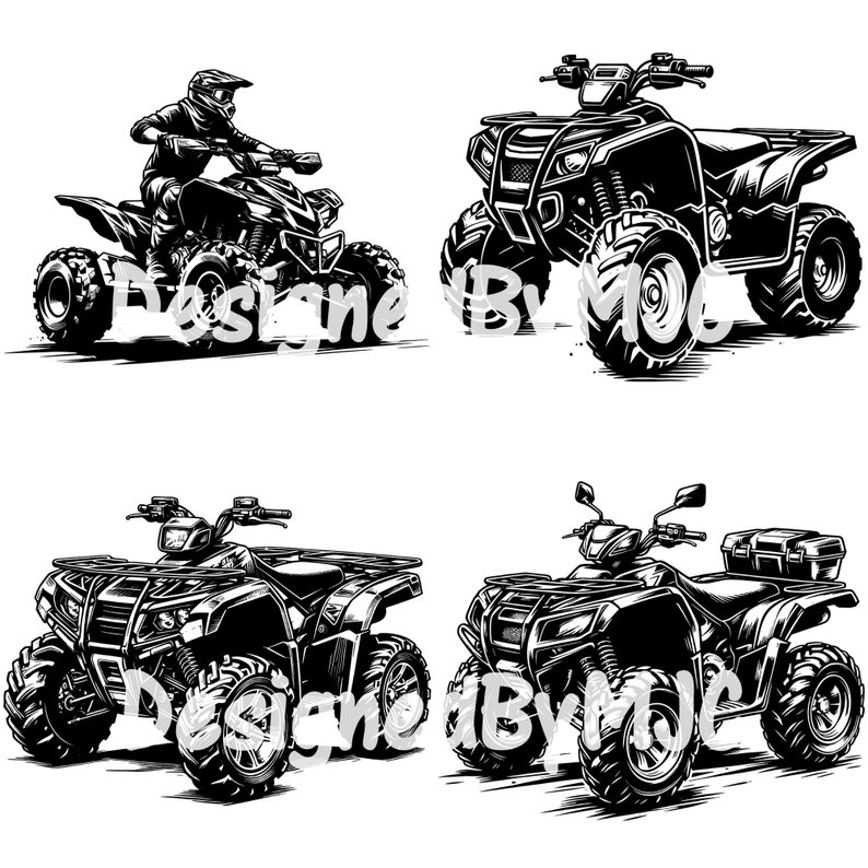 ATV SVG Bundle & PNG Files, Atv Adventure Atv Vector, Quad 4 Four ...