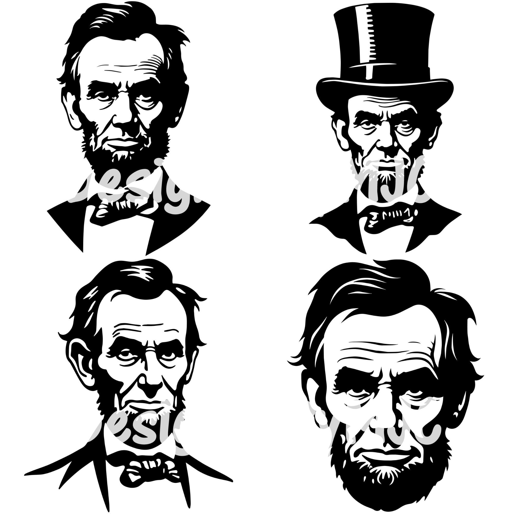 Abraham Lincoln SVG PNG, American Pride, Patriotic Svg, President Svg ...