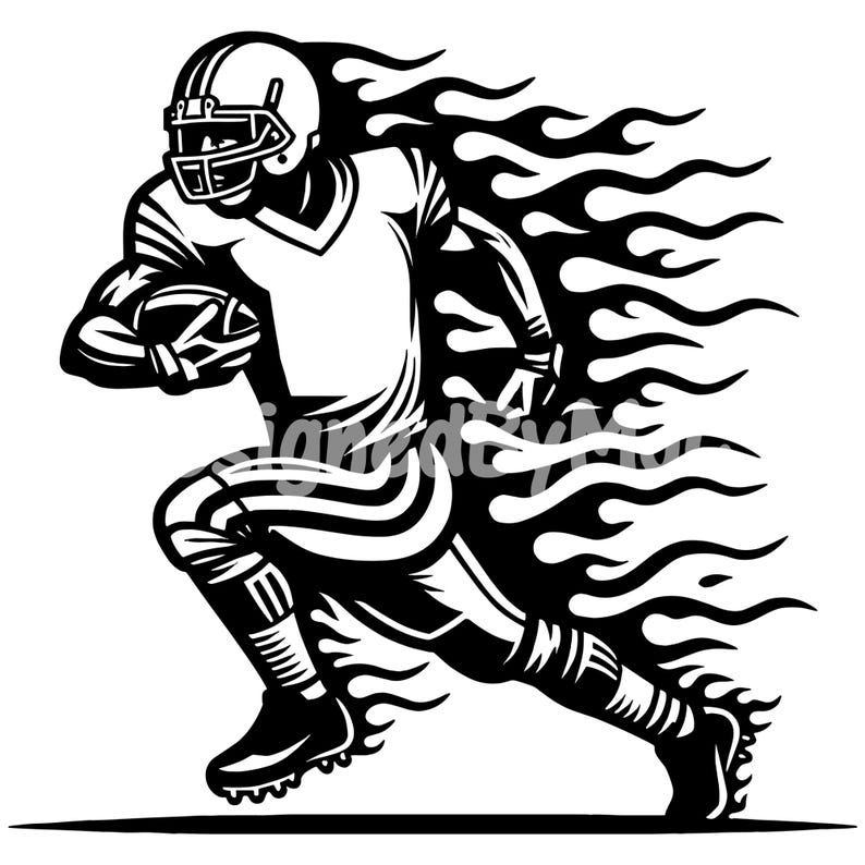 Football Player SVG, Football SVG, Football Running Back Svg, Football ...