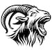 Screaming Goat SVG Clipart PNG, Goat Png Goat Screaming Clipart Goat ...