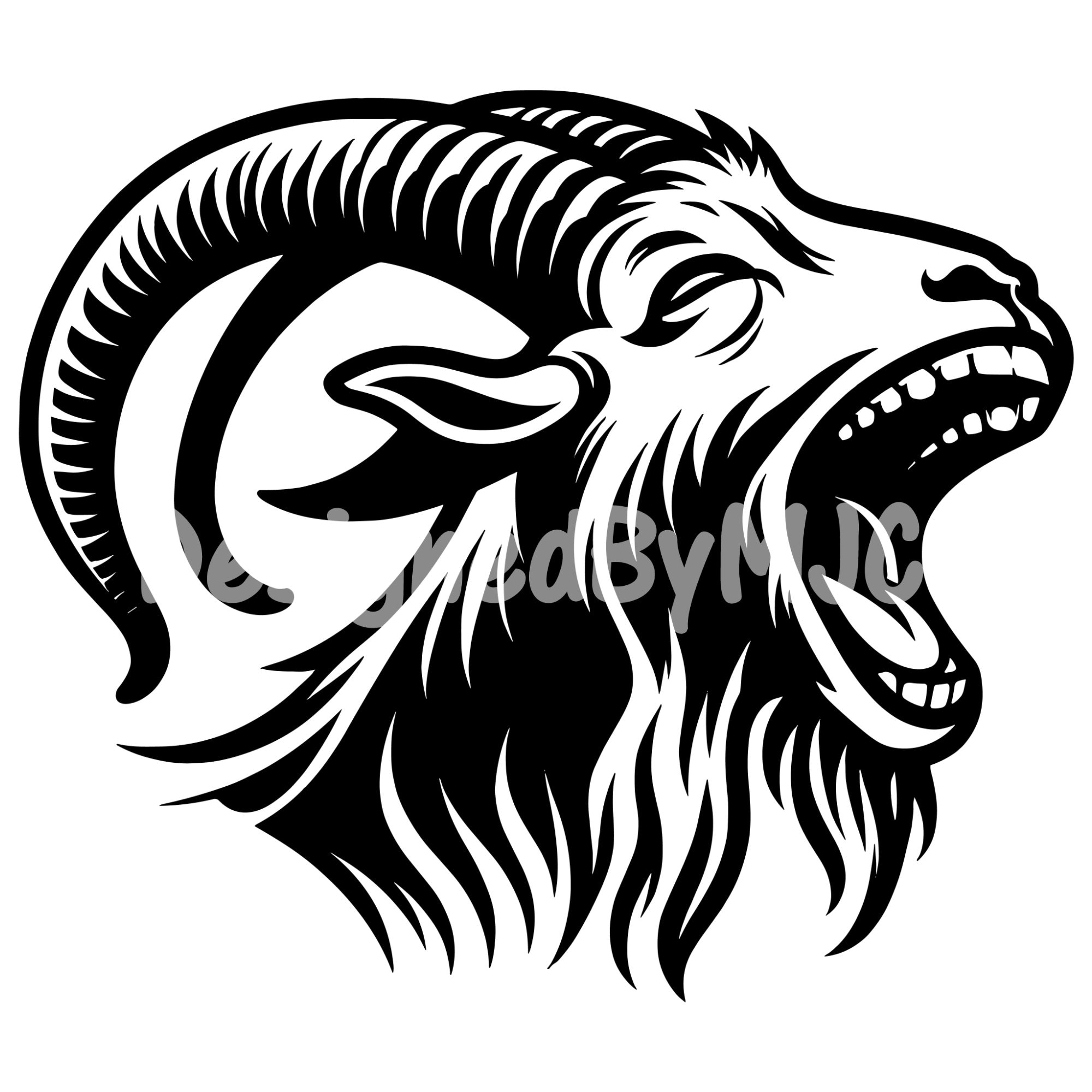 Screaming Goat SVG Clipart PNG, Goat Png Goat Screaming Clipart Goat ...