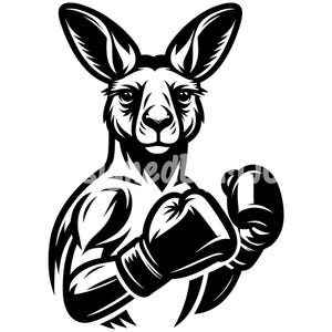Kangaroo Boxing SVG, Kangaroo SVG, Boxing Mascot Svg, Boxer, Boxing ...