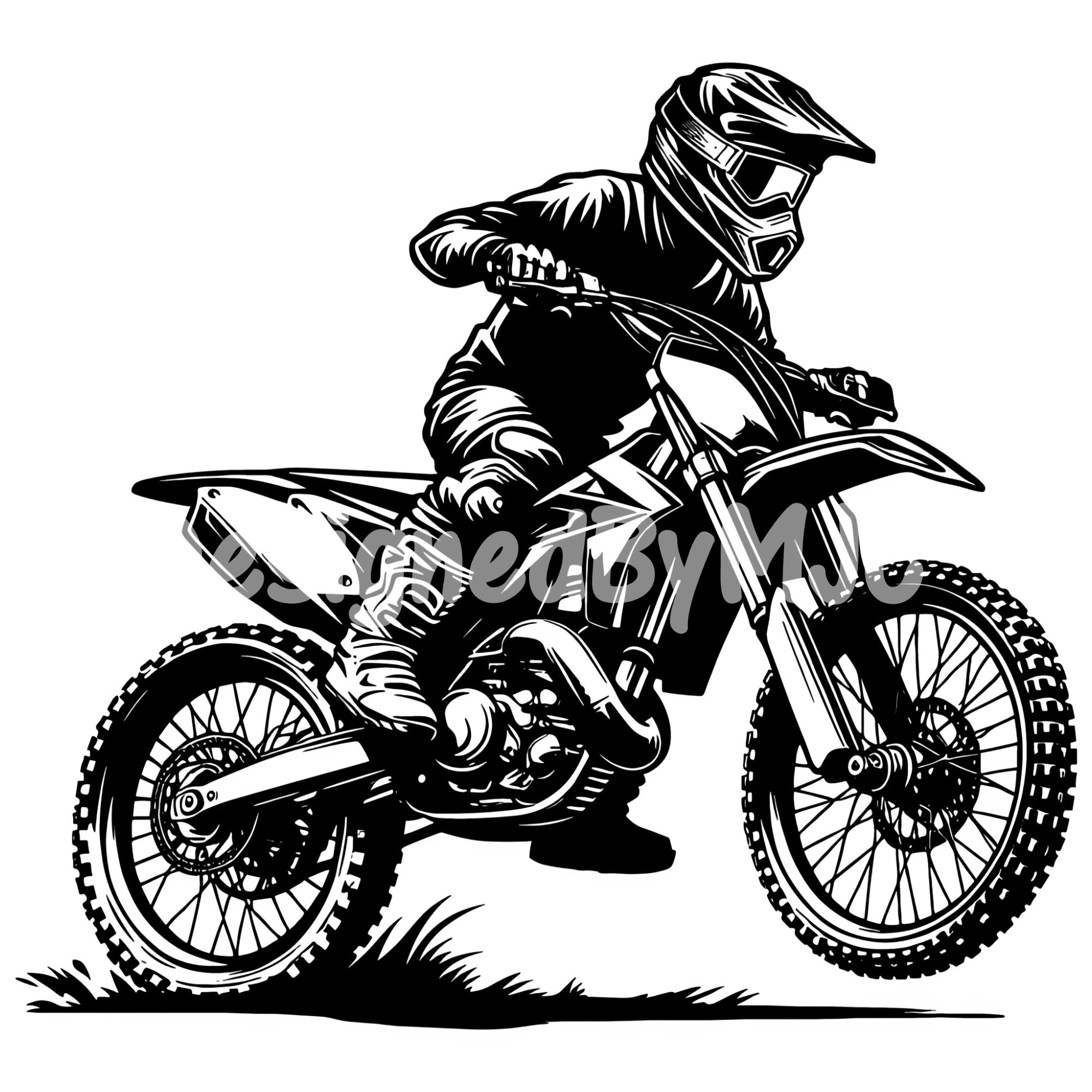 Dirtbike SVG Bundle & PNG Files, Dirt Bike Bundle Svg Png, Motocross Rider Svg Files, Dirt Bike ...