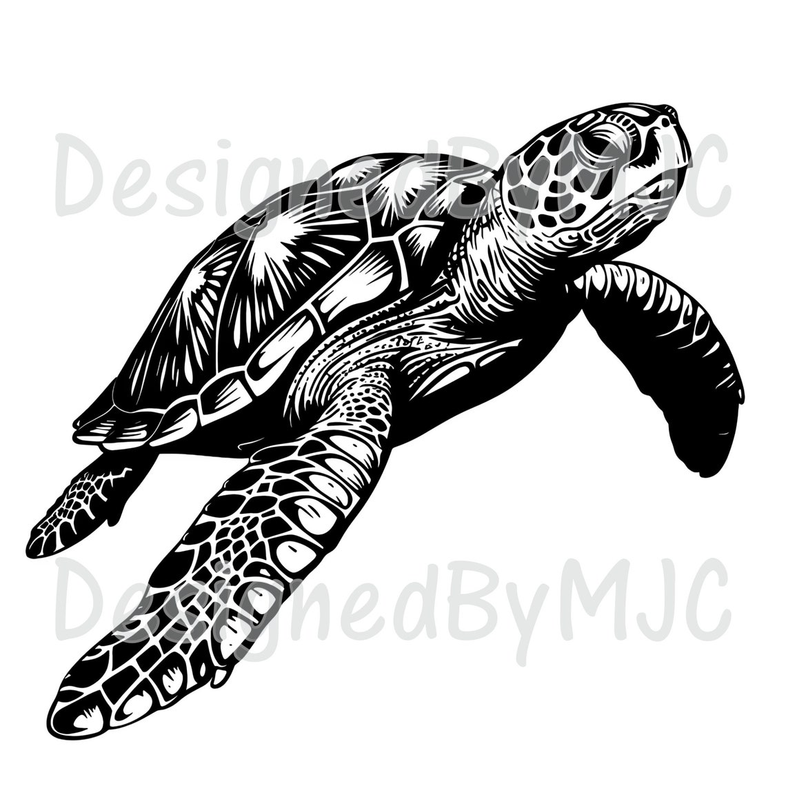 Sea Turtle SVG Clipart, SVG & PNG Files, Cut Files for Cricut and ...