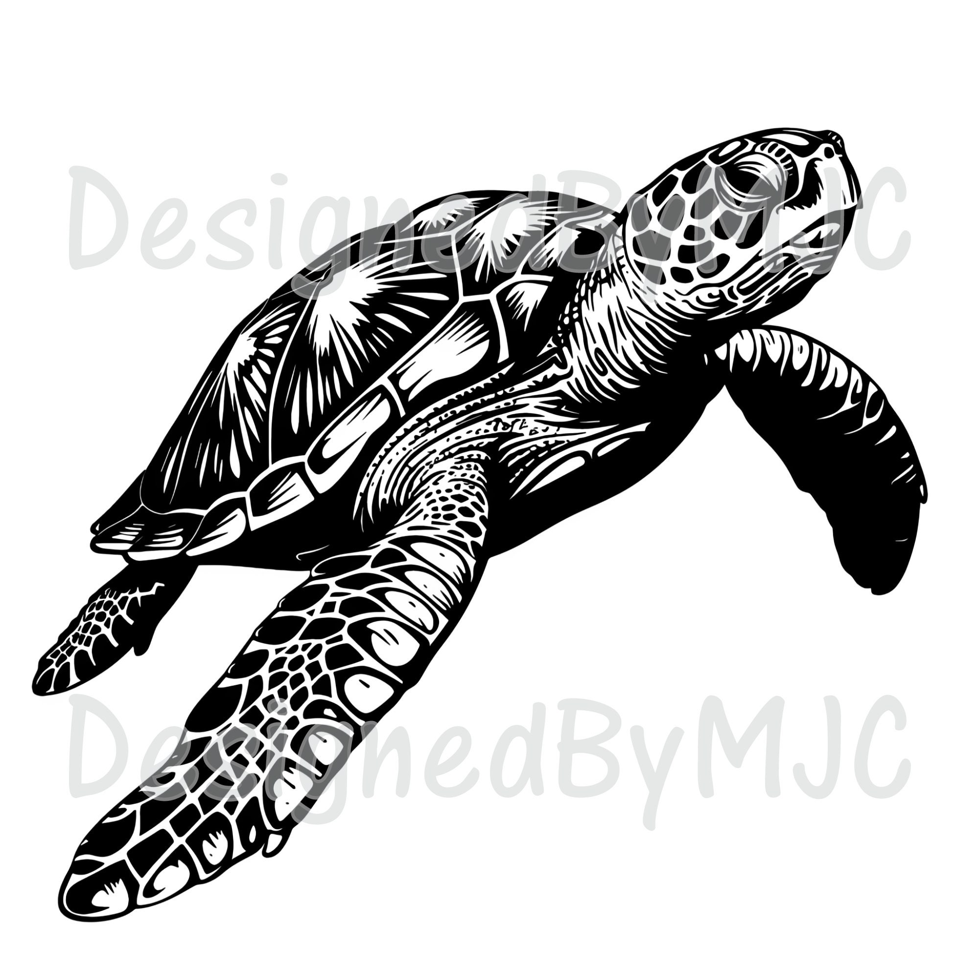 Sea Turtle SVG Clipart, SVG & PNG Files, Cut Files for Cricut and ...