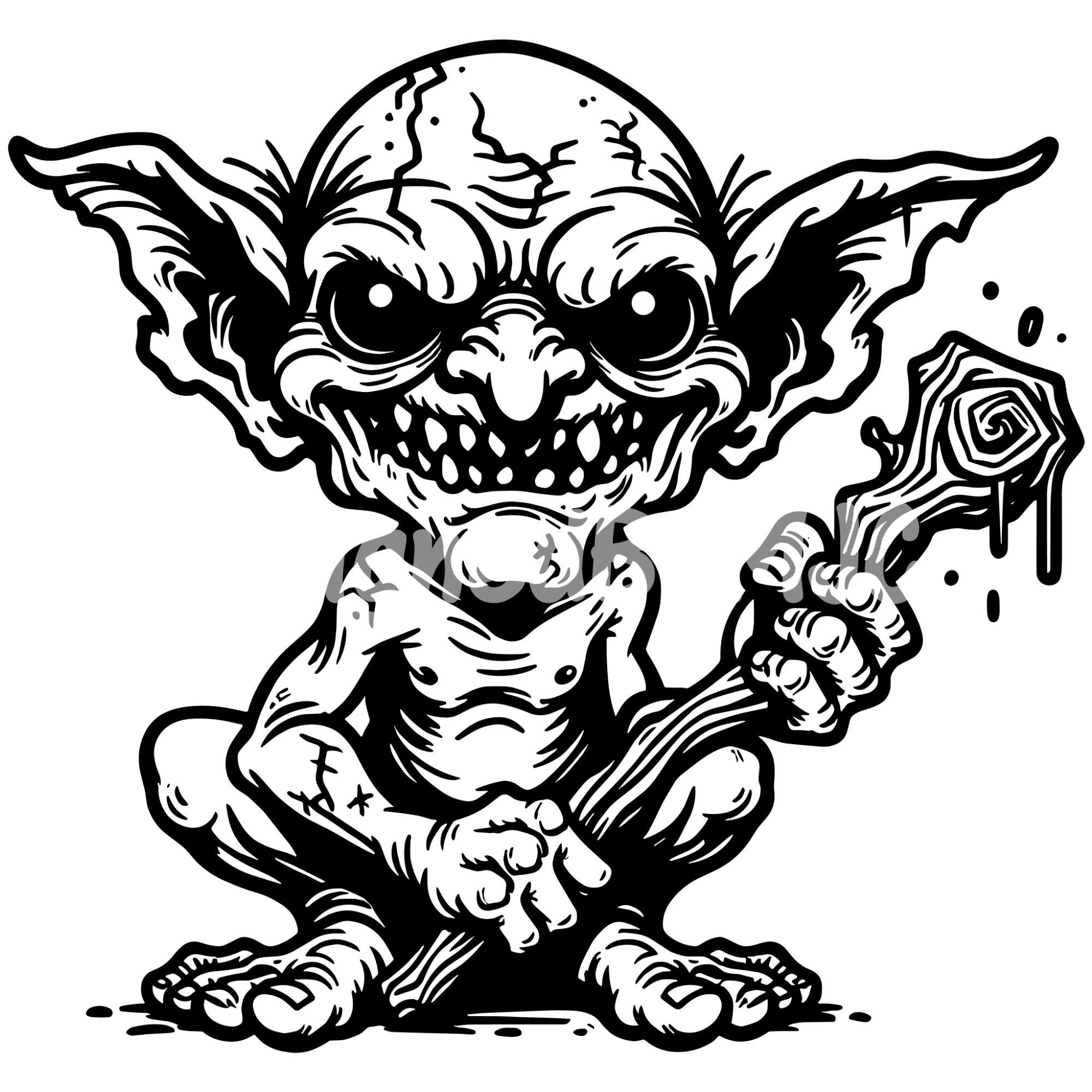 Goblin SVG Goblin PNG Goblin Clipart Goblin Vector Bundle Pack, Fantasy ...