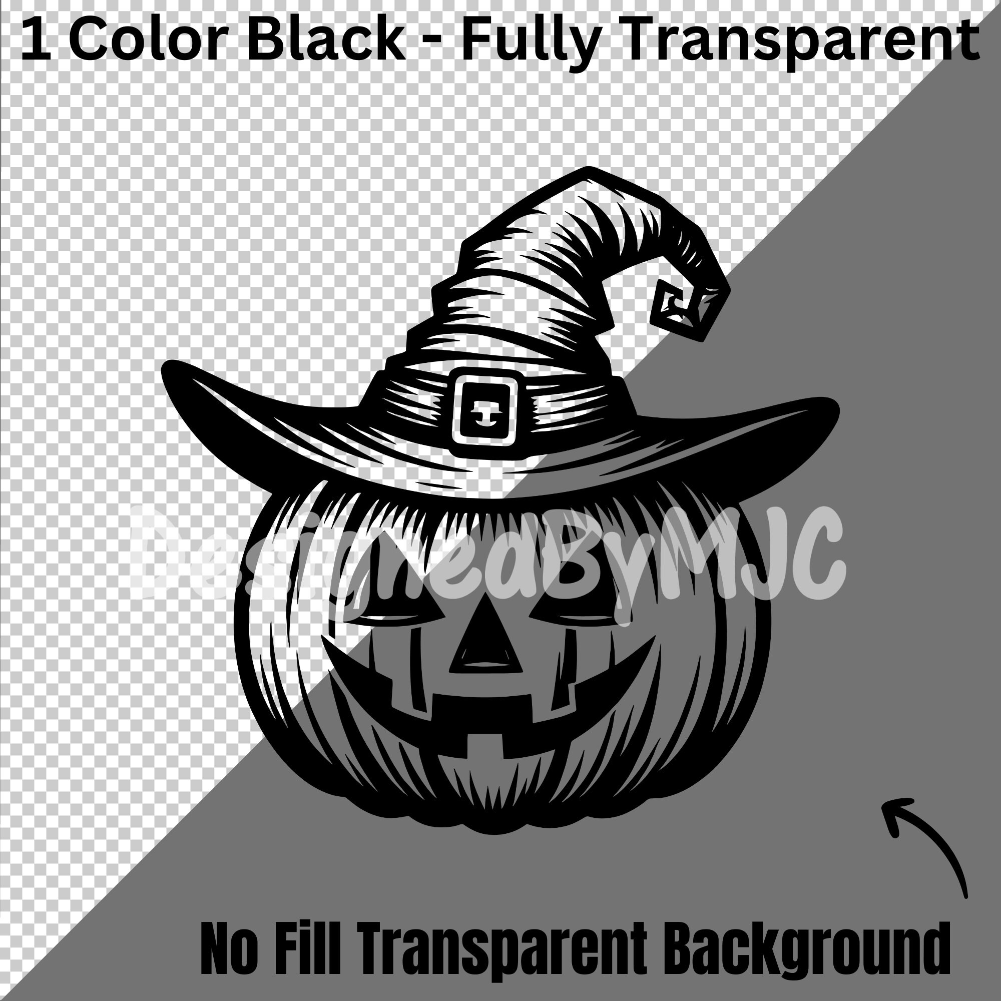 Pumpkin Witch Hat SVG, Pumpkin SVG File, Jack O Lantern Svg, Halloween ...
