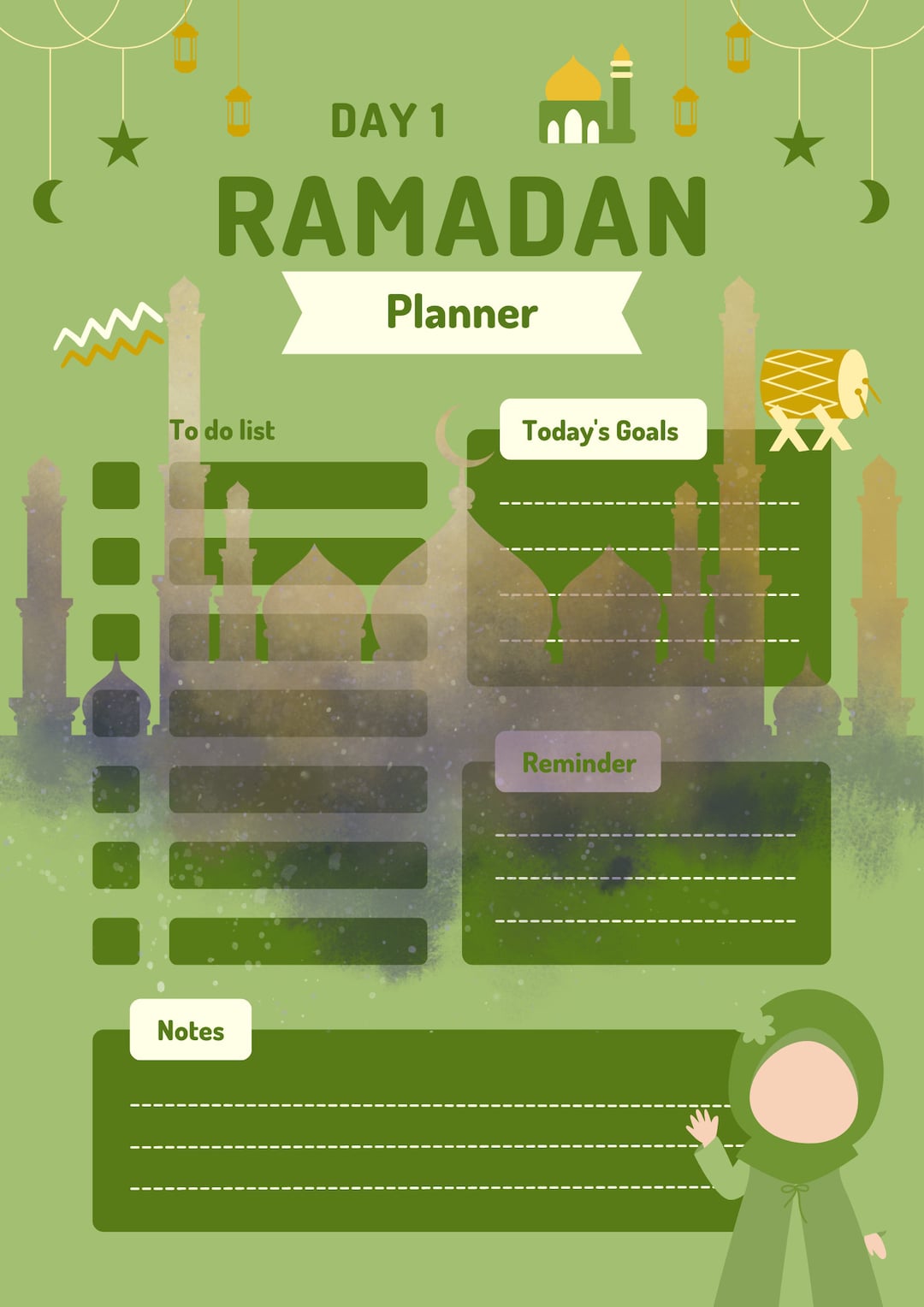 Printable Ramadan Planner: Organize, Reflect, and Thrive in the Holy ...