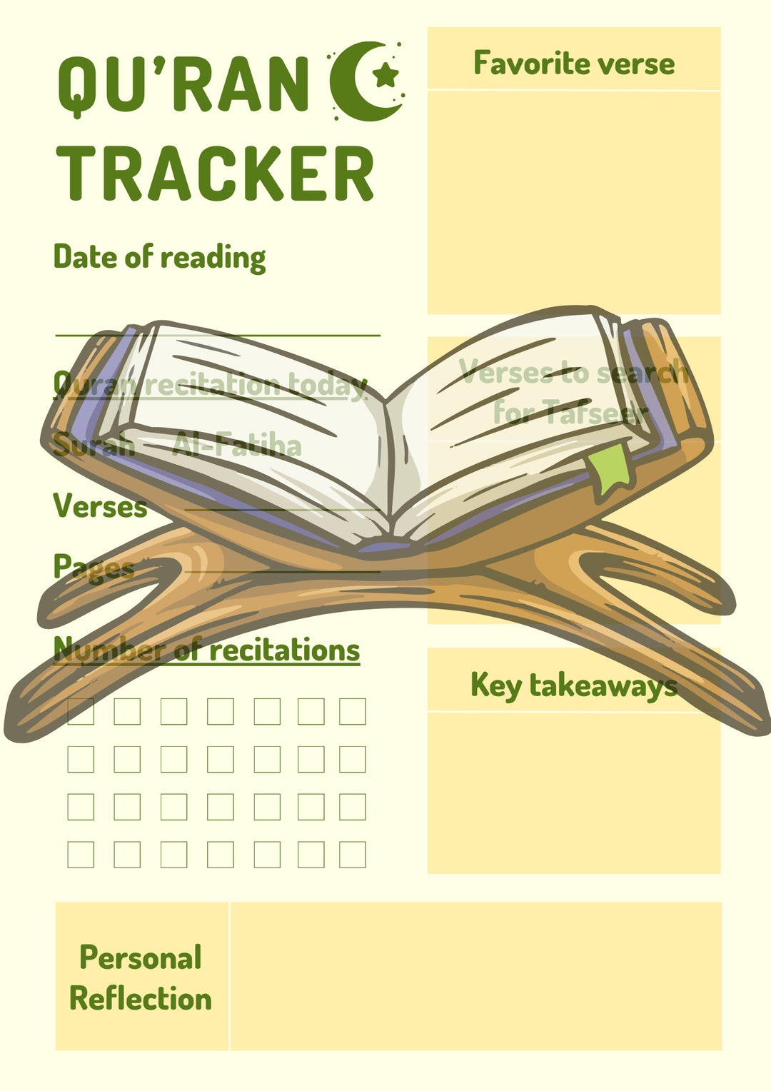 Quran Tracker for Recitation and Memorization, a Quran Planner, and a ...