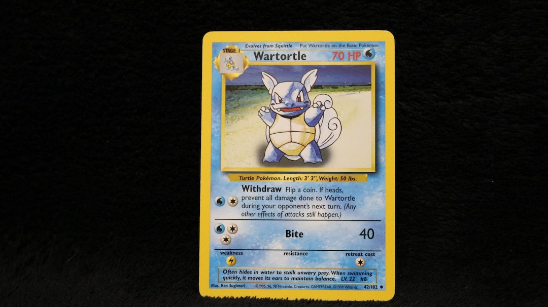 Wartortle Card | Pokemon Card | Pokémon TCG | Squirtle Wartortle ...