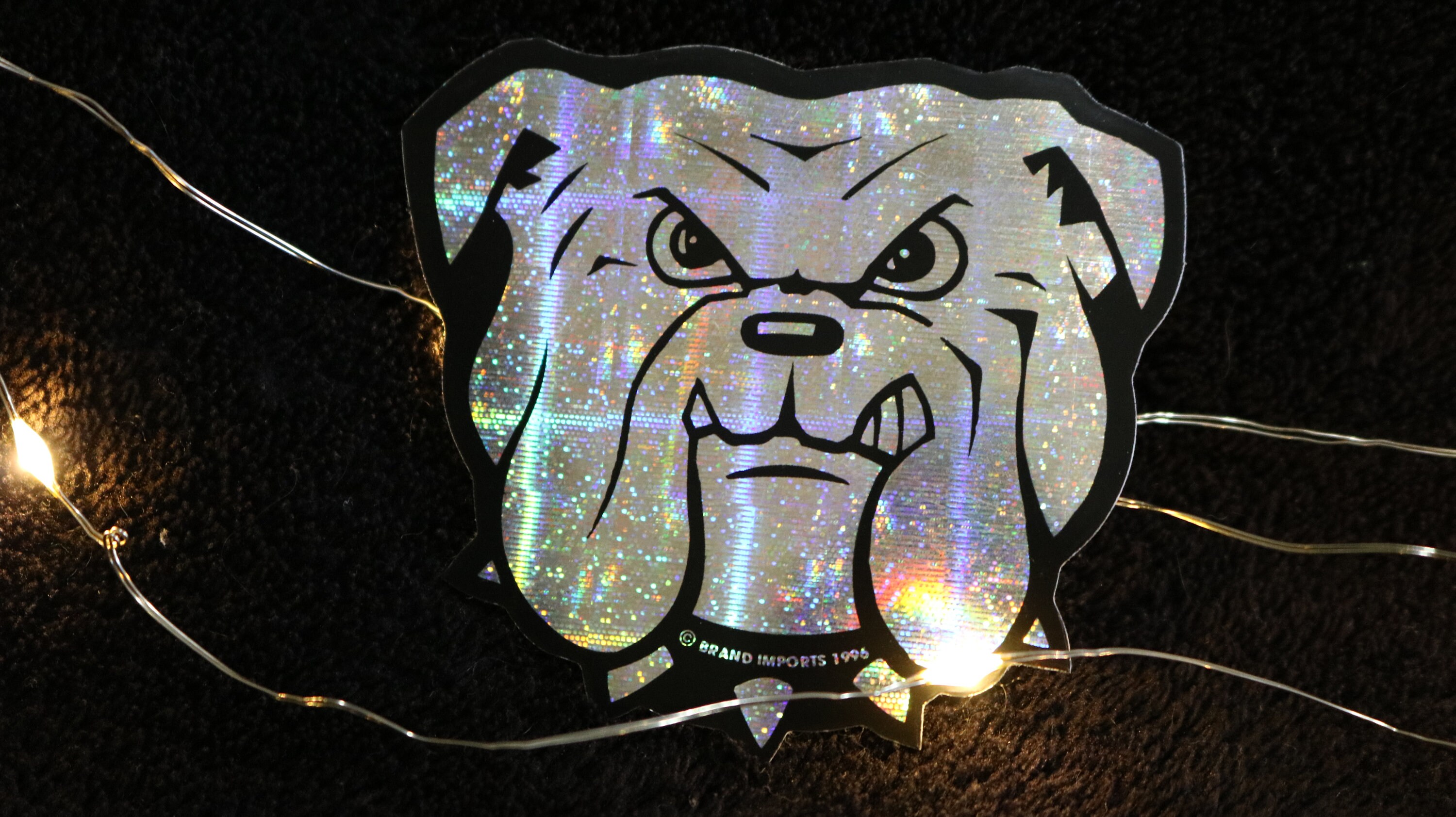 90s Stickers Brand Imports 1996 Sticker Bulldog Bulldogs Holographic ...